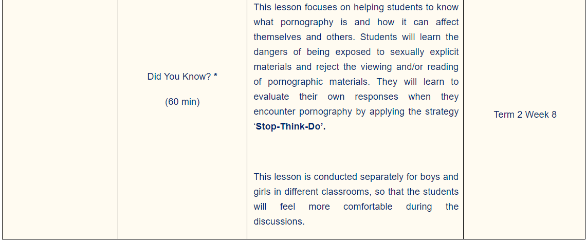 Sexuality Education